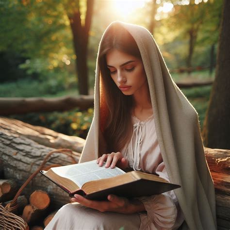 Download Ai Generated Woman Bible Royalty Free Stock Illustration