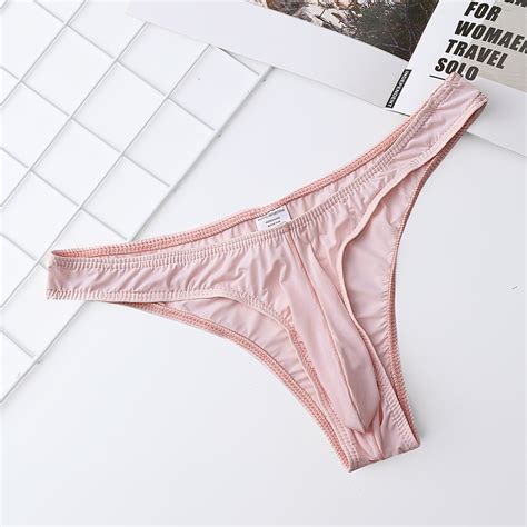 Mens Sexy Elephant Nose Design Separate Pouch Breathable G Strings
