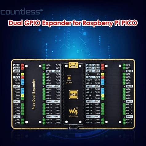 Au บอร์ดโมดูลขยาย Gpio คู่ สําหรับ Raspberry Pi Pico หัวตัวผู้สองชุด Countlessth Shopee