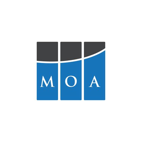 Moa Letter Logo Design On White Background Moa Creative Initials Letter Logo Concept Moa