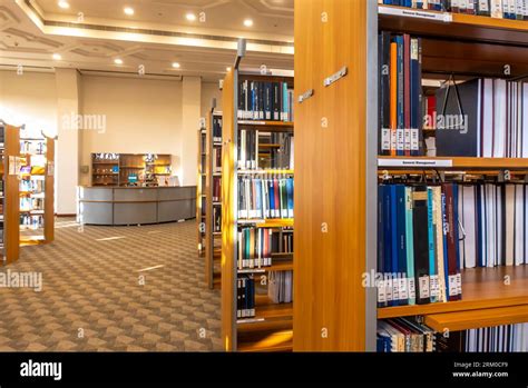 Reading Room In A Bahrain Library In Isa Cultural Centre Bahrain Stock