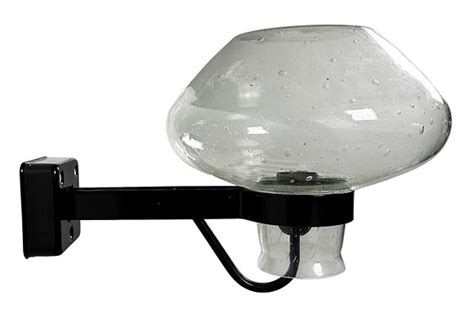 GUNNAR ASPLUND VÄGGLAMPA metall glas Elektro Skandia 1960 70 tal