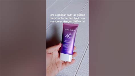 Implora Sunscreen Youtube