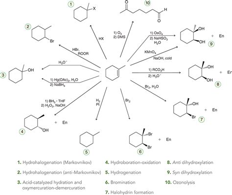 Organic Chemistry Addition Reactions Diagram Quizlet