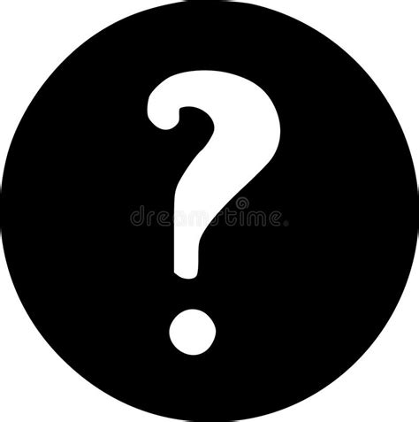 Question Minimalist And Simple Silhouette Vector Illustration Stock