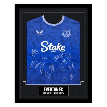Signed Everton Memorabilia Firma Stella