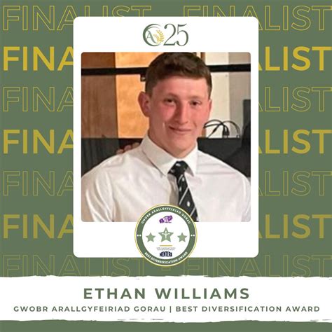 Our Second Finalist For The 2025 Diversification Award Ethan Williams From Glamorgan Yfc Ein
