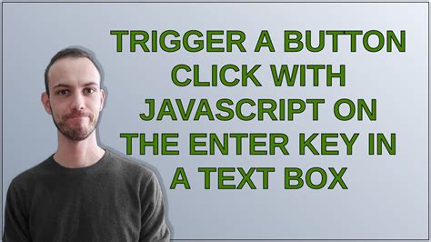 Trigger A Button Click With Javascript On The Enter Key In A Text Box