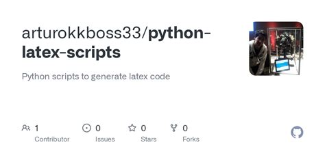 github arturokkboss33 python latex scripts python scripts to