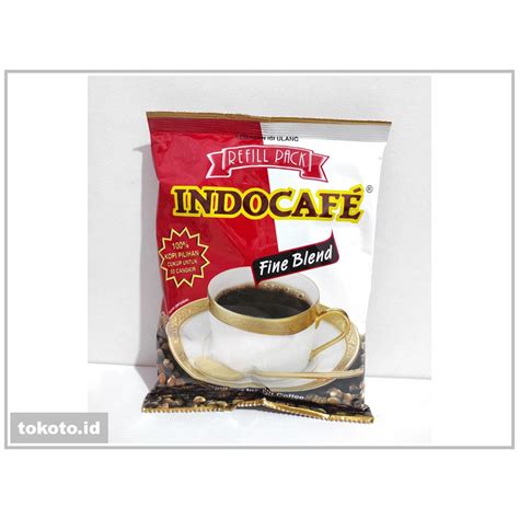 Jual Kopi Hitam Kopi Asli Indocafe Fine Blend Refil Pack 100gr