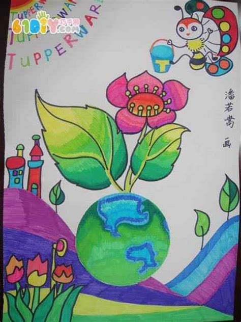 呵护自然的简笔画 简笔画图片大全 蒲城教育文学网
