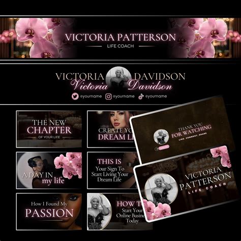Youtube Branding Kit Branding Package Banner Template Youtube
