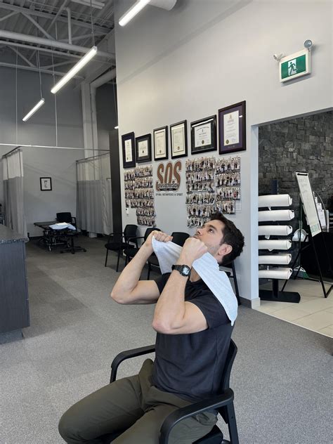 Neck Extension Exercise With Towel Sos Physiotherapy