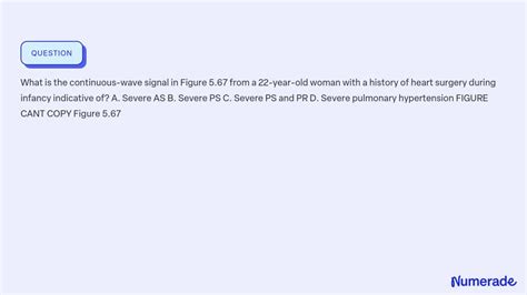 What Is The Continuous Wave Signal In Figure 567 From A 22 Year Old