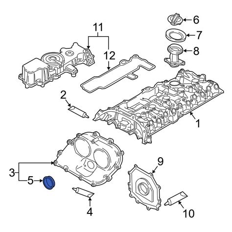 Audi OE 06K103483 - Engine Timing Cover Gasket