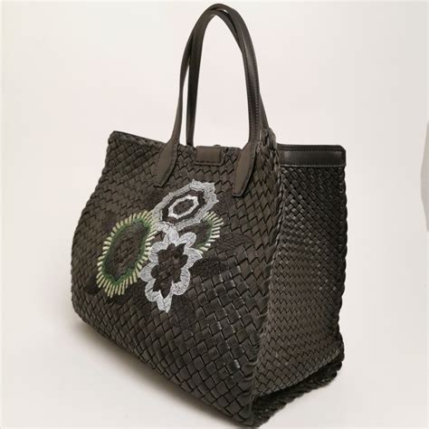 FALOR Borsa Shopping Pelle Intrecciata Donna Elsa Boutique