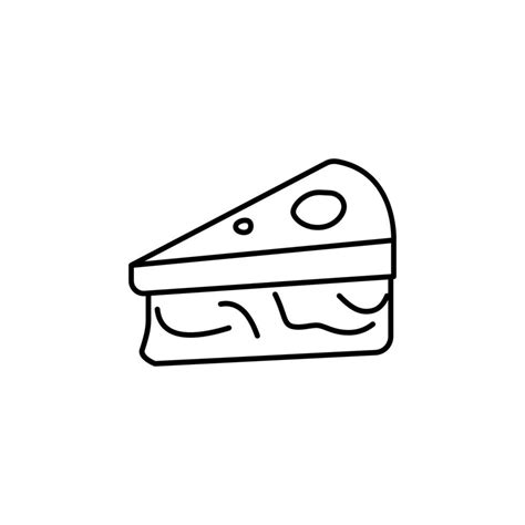 pedazo de pastel vector icono ilustración 23020515 Vector en Vecteezy