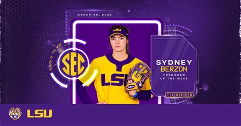 Berzon Earns Sec D1softball Freshman Of The Week Lsu