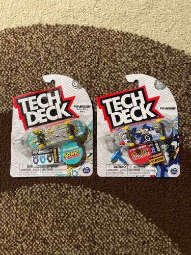 Tech Deck Finesse Sonic The Hedgehog Lot Of 2 4562398661