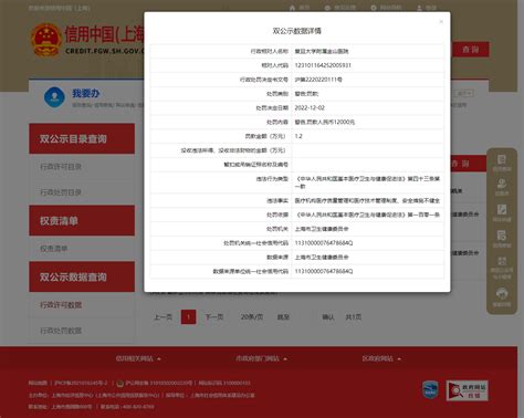 复旦大学附属金山医院违法被罚