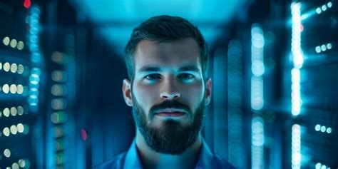 Premium Photo Securing Servers Against Cybercrime How A Cybersecurity Expert Utilizes Network