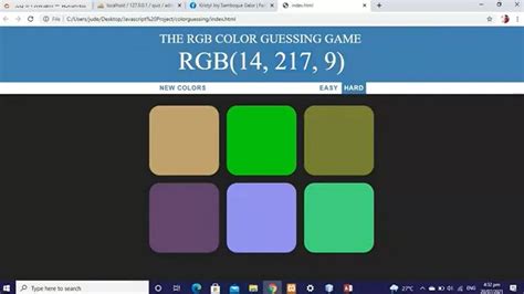 Download Guess The Color Game Source Code In Javascript Otwcam
