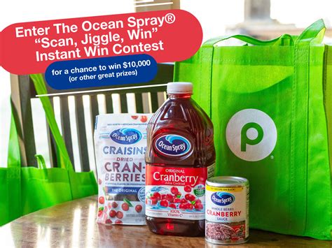 Enter The Ocean Spray® Scan Jiggle Win” Instant Win Game For A