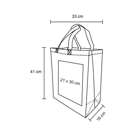 Bolsa ecológica termosellada con asa promocionales BL 092