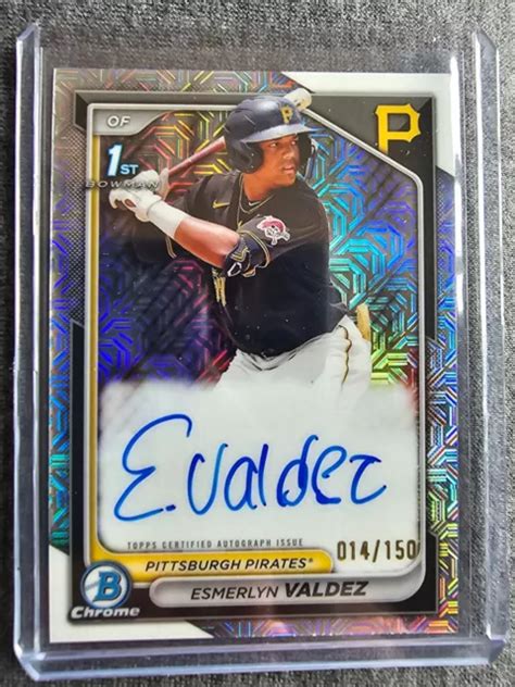 2024 Bowman Chrome 1ère Voiture Bowman Esmerlyn Valdez Mojo 150 Eur 29