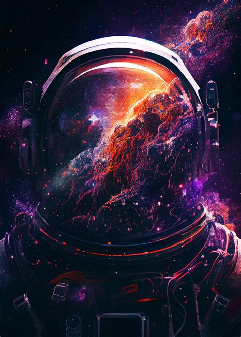 Space Astronaut Poster Picture Metal Print Paint By Muh Asdar Displate