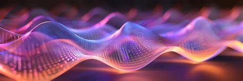 Vibrant Multicolor Abstract Digital Waveform With Dynamic Energy Flow