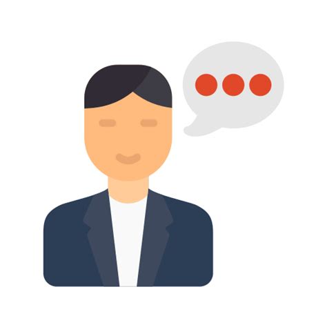Man Talking Chat Chatting Speaking Person Talking Conversation Icon Download On Iconfinder