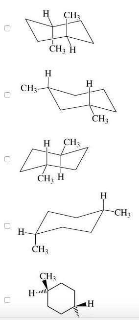 solved which of the following structures represent the same