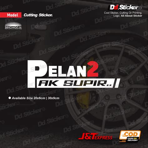 Jual Sticker Pelan Pelan Pak Supir Virall Shopee Indonesia