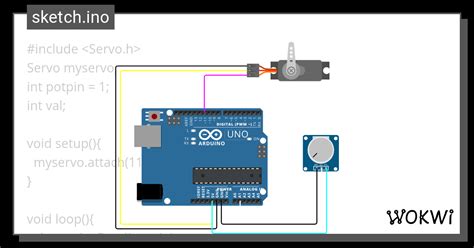 Lab Servo Motor 3 Wokwi Esp32 Stm32 Arduino Simulator