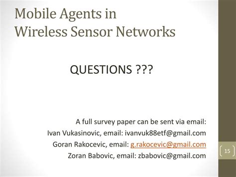 Ppt Mobile Agents In Wireless Sensor Networks Powerpoint Presentation