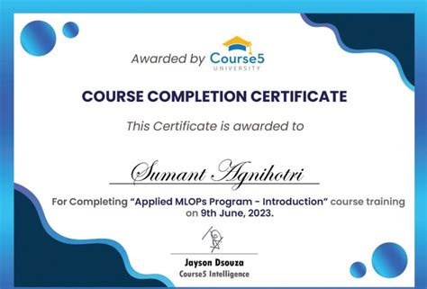 Mlops Certificate Sumant Agnihotri