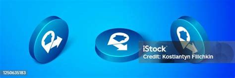 파란색 배경에 격리된 하우스 아이콘이 있는 등색 맵 포인터입니다 홈 위치 마커 기호입니다 파란색 원 버튼입니다 벡터 일러스트레이션 3차원 형태에 대한 스톡 벡터 아트 및