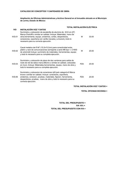 Catalogo De Conceptos De Civil Pdf