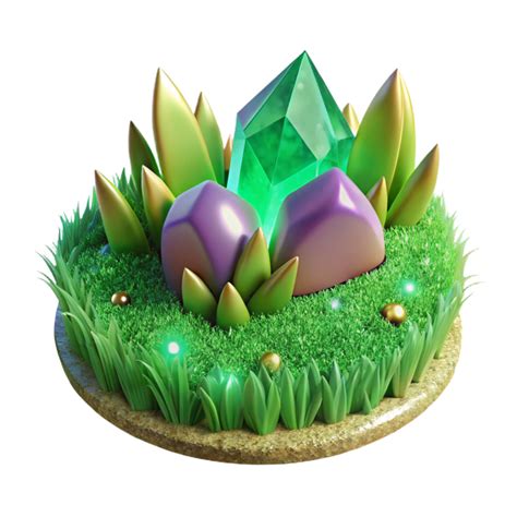 Stunning Contemporary Green Grass Patch Cutout Element High Resolution