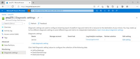 Azure Monitor와 탄력적 로그 통합 Microsoft Azure Data Manager For Energy