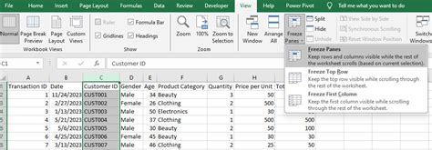 How To Freeze Rows And Columns In Excel Sheet Skunk