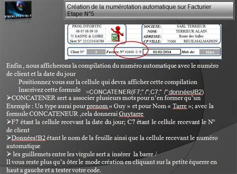 Excel Numerotation Automatique