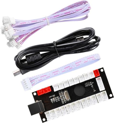 Hikig 2P Arcade Kit USB LED Buttons Joysticks Retro Arcade