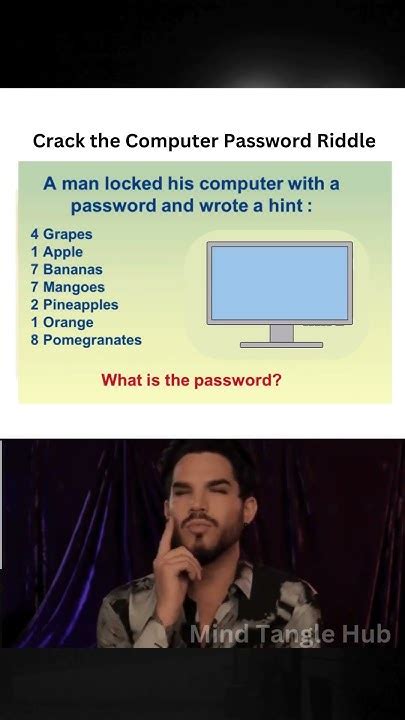 Only Genius Can Figure Out The Computer Password 😧🤯 Shorts Ytshorts Riddles Puzzle Youtube