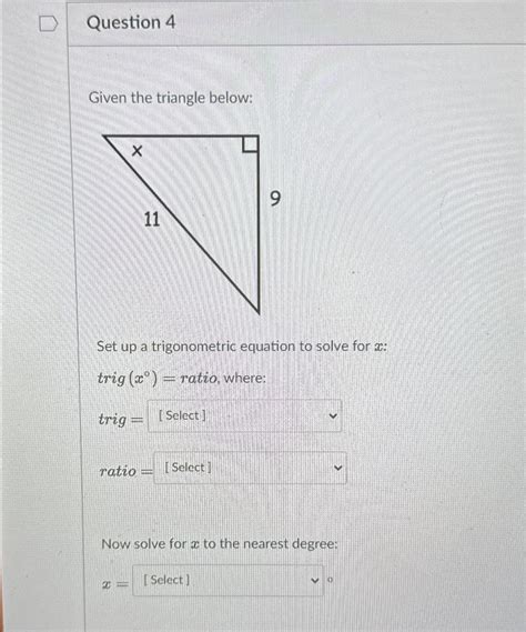 Solved Question 4given The Triangle Belowset Up A