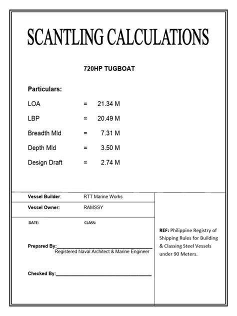 Scantling New Pdf Shipping Ships