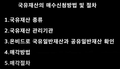 국공유지 매수절차 및 방법 내 땅 주변의 국 공유지 확인