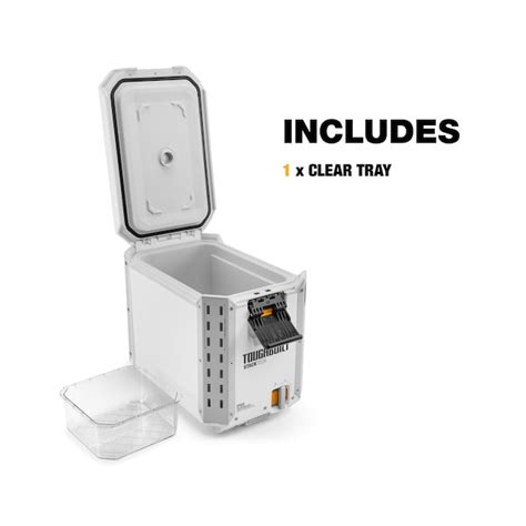 Toughbuilt Stacktech Compact White 16 Quarts Hard Insulated Chest