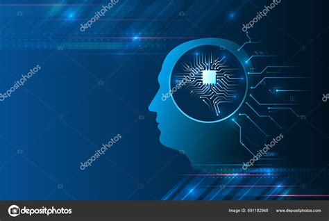 Digital Brain Vector Software Digital Code Network Interpretation Head